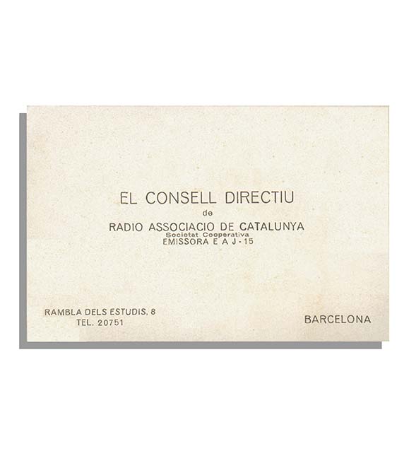 Ràdio Associació de Catalunya – Álbum RAC 1935